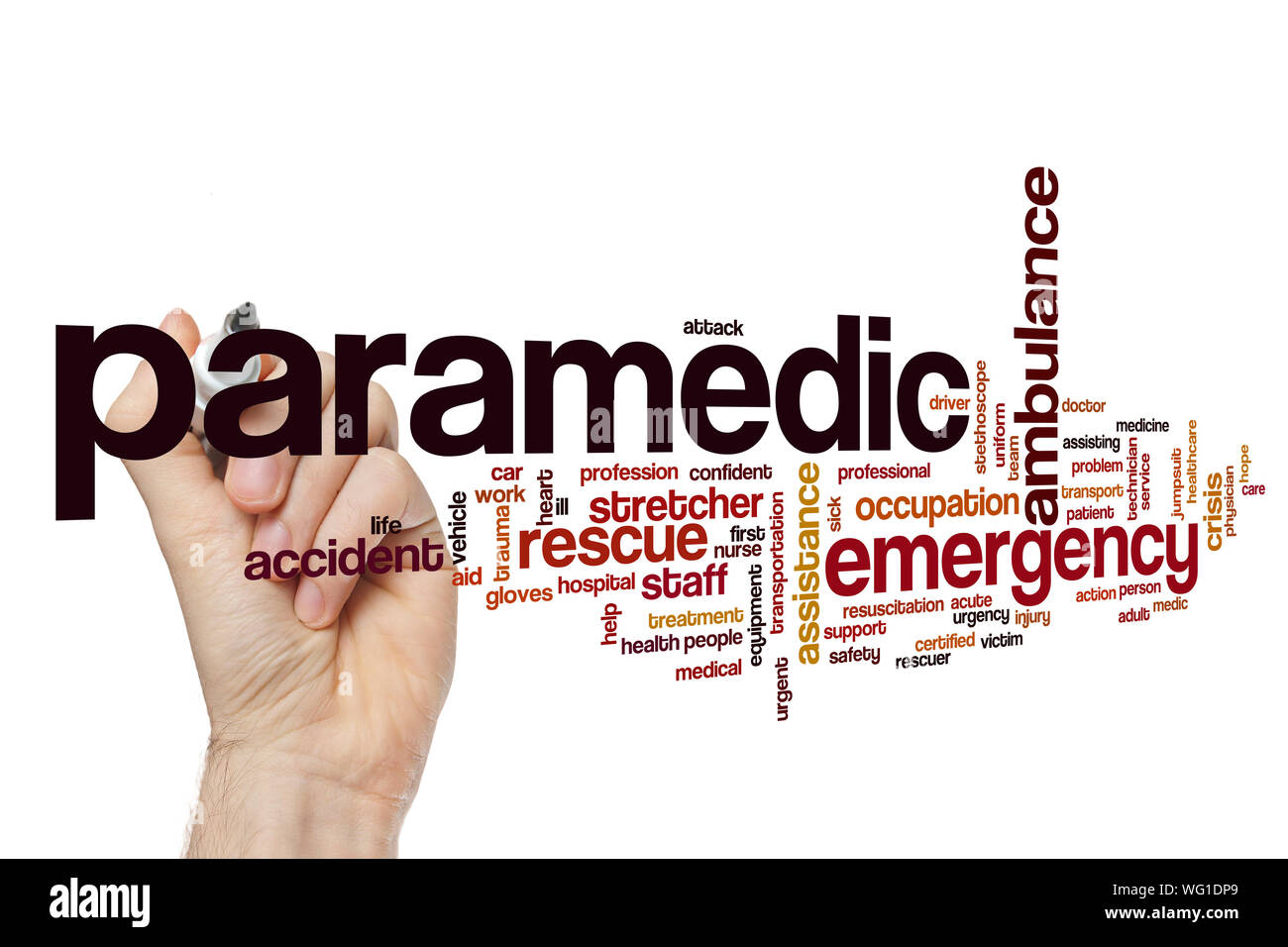 Paramedic word cloud concept Stock Photo - Alamy