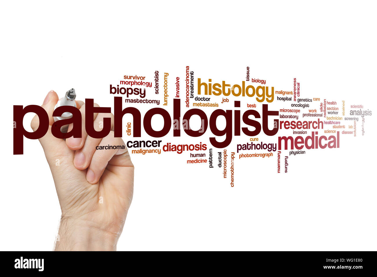 Microscope word cloud concept science Cut Out Stock Images & Pictures ...