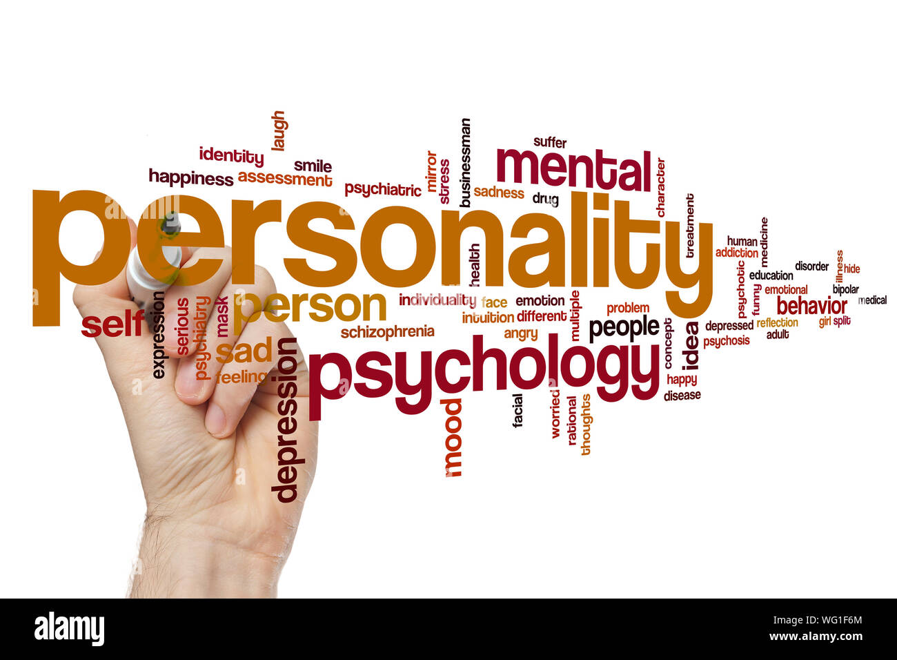 Personality word cloud concept Stock Photo - Alamy