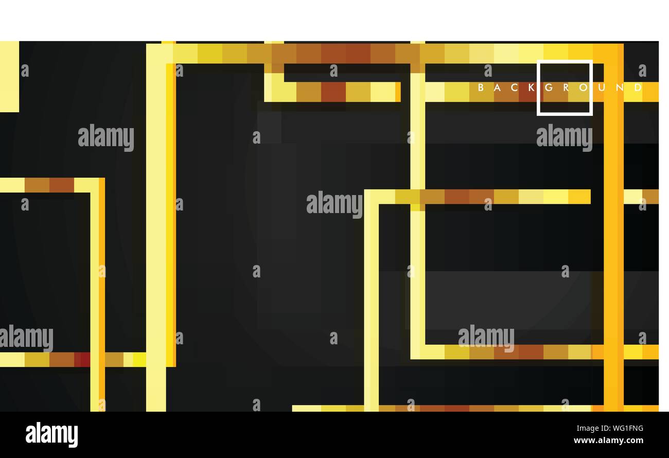 Vector Modern Abstract Squares Backgrounds . with a black and gold ...