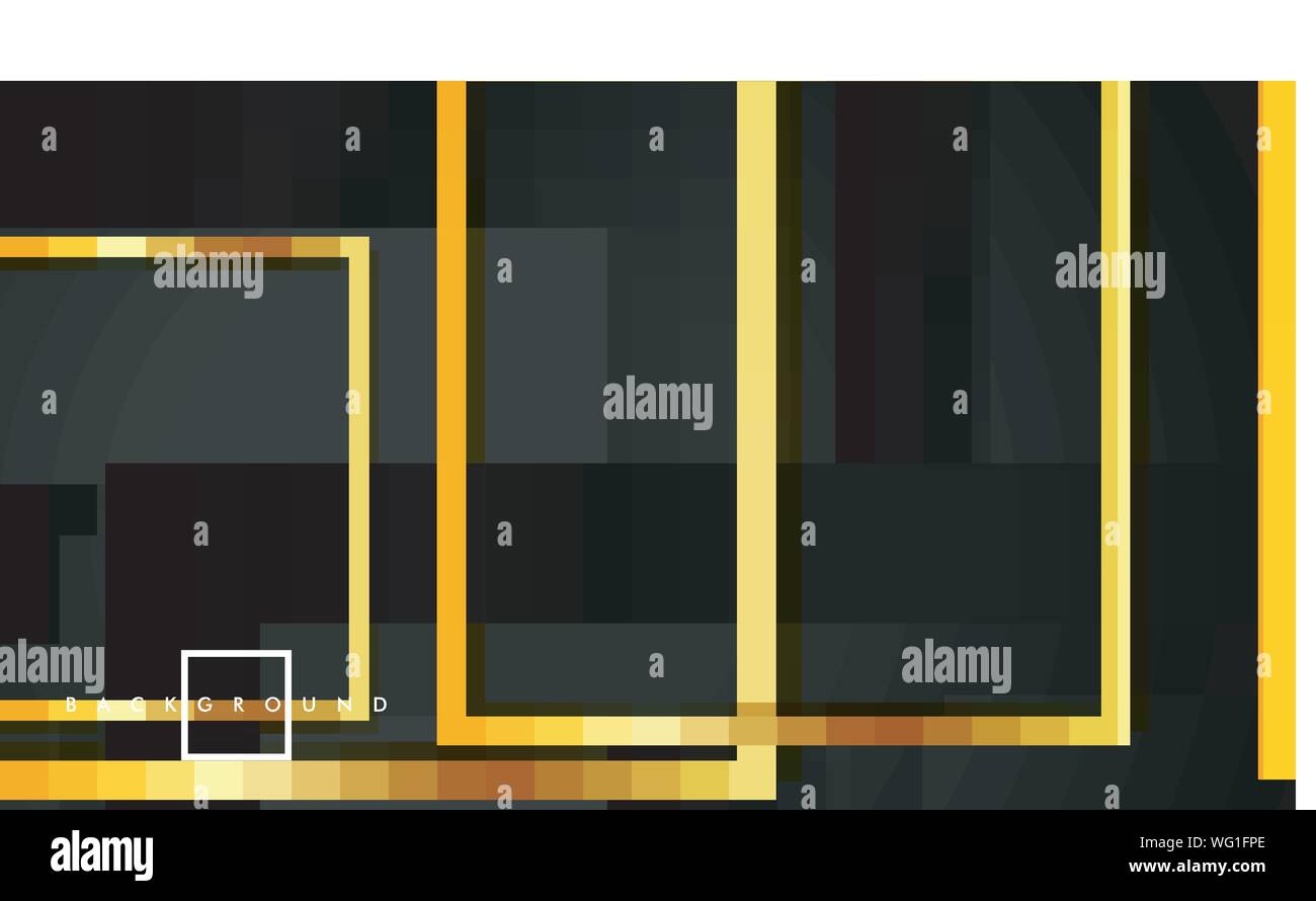 Vector Modern Abstract Squares Backgrounds . with a black and gold ...