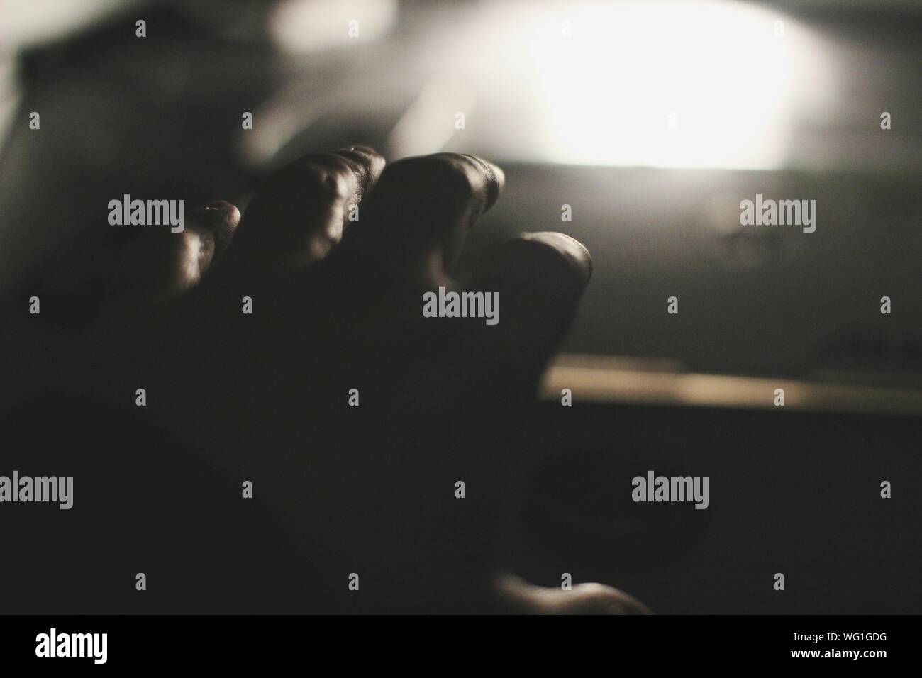 Hand reaching towards sunlight hi-res stock photography and images - Alamy