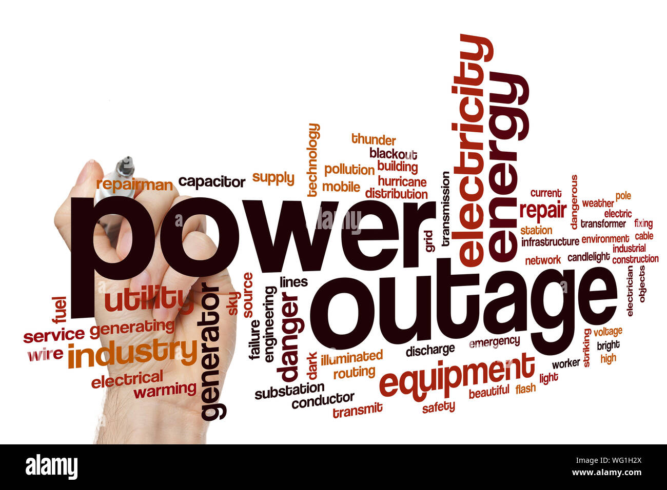 Power pole worker Cut Out Stock Images & Pictures - Alamy
