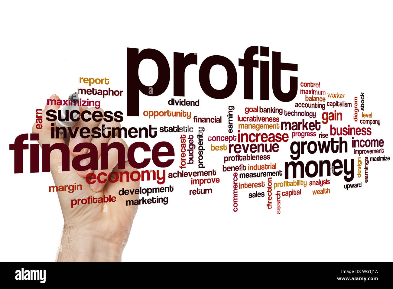 Profit word cloud concept Stock Photo - Alamy
