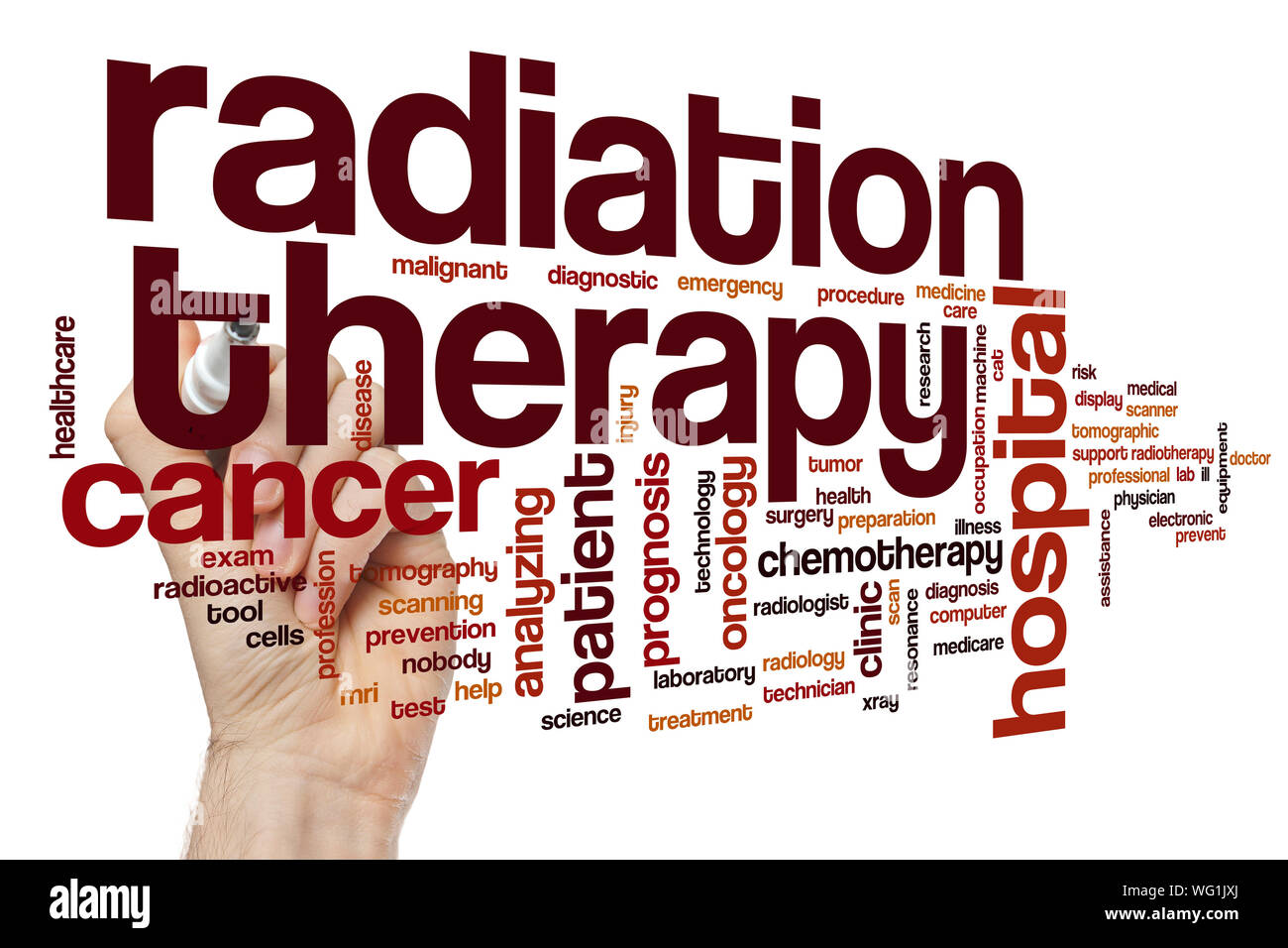 Radiation therapy word cloud concept Stock Photo - Alamy