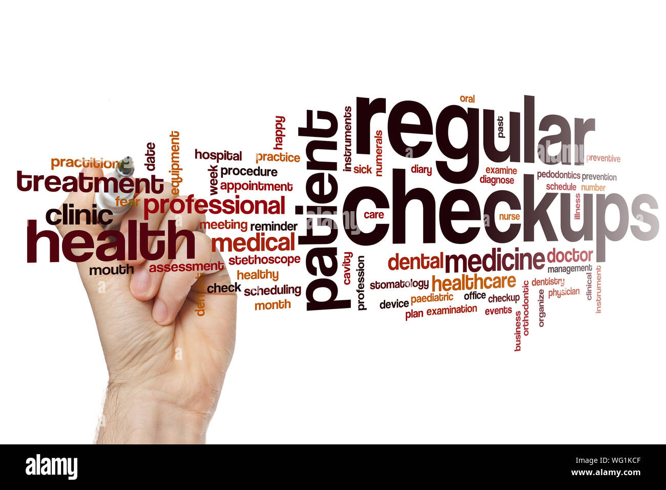 Regular checkups word cloud concept Stock Photo - Alamy