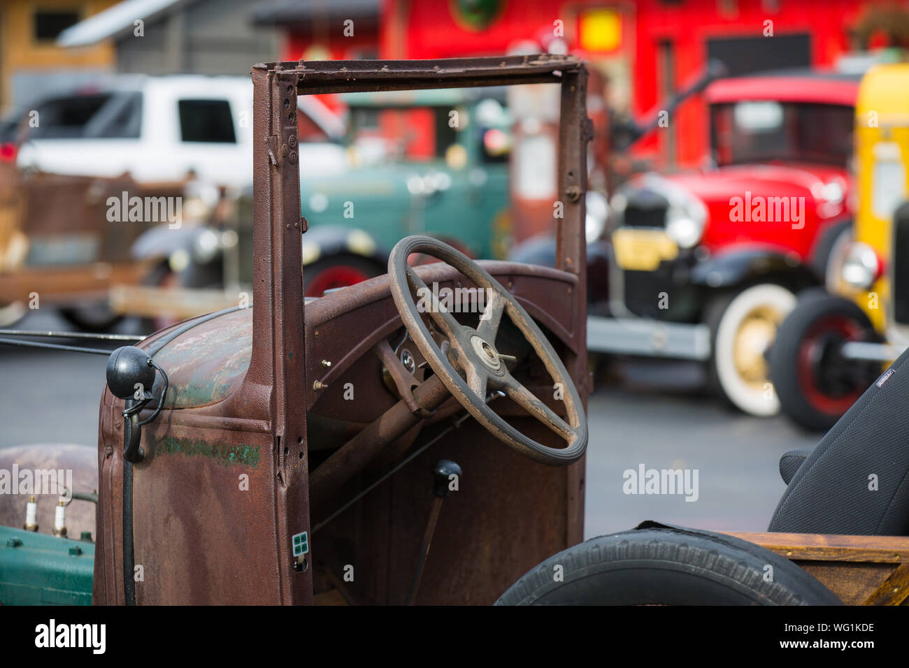 Vintage car parked on the street hi-res stock photography and images ...