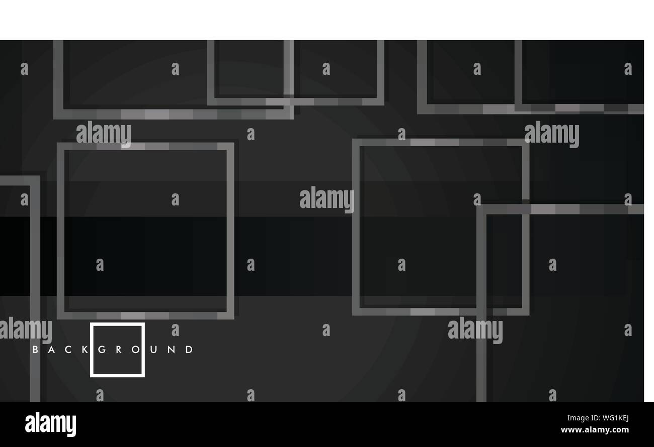 Abstract metal vector background with luxurious shiny grey square Stock ...