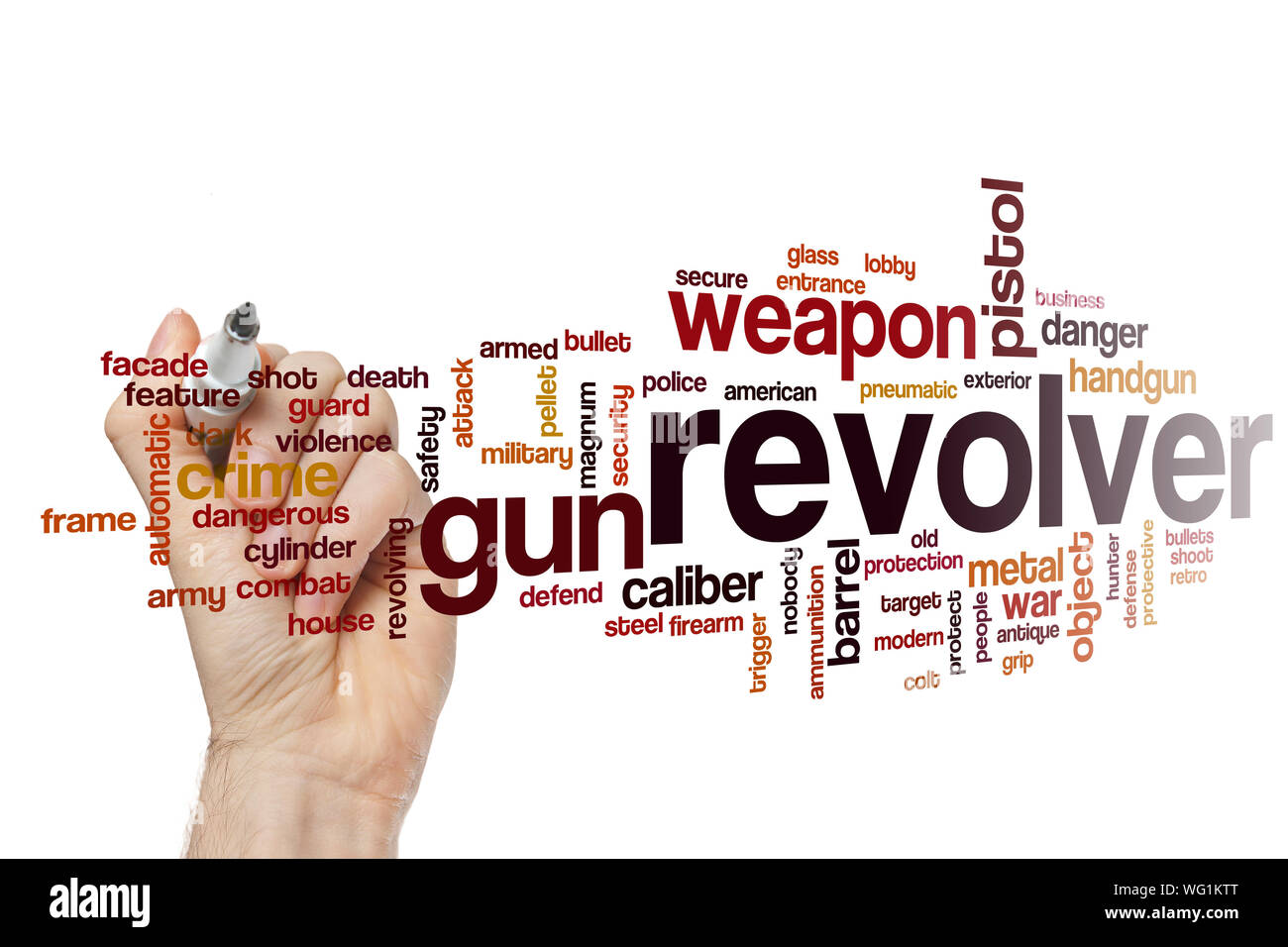 Revolver word cloud concept Stock Photo - Alamy