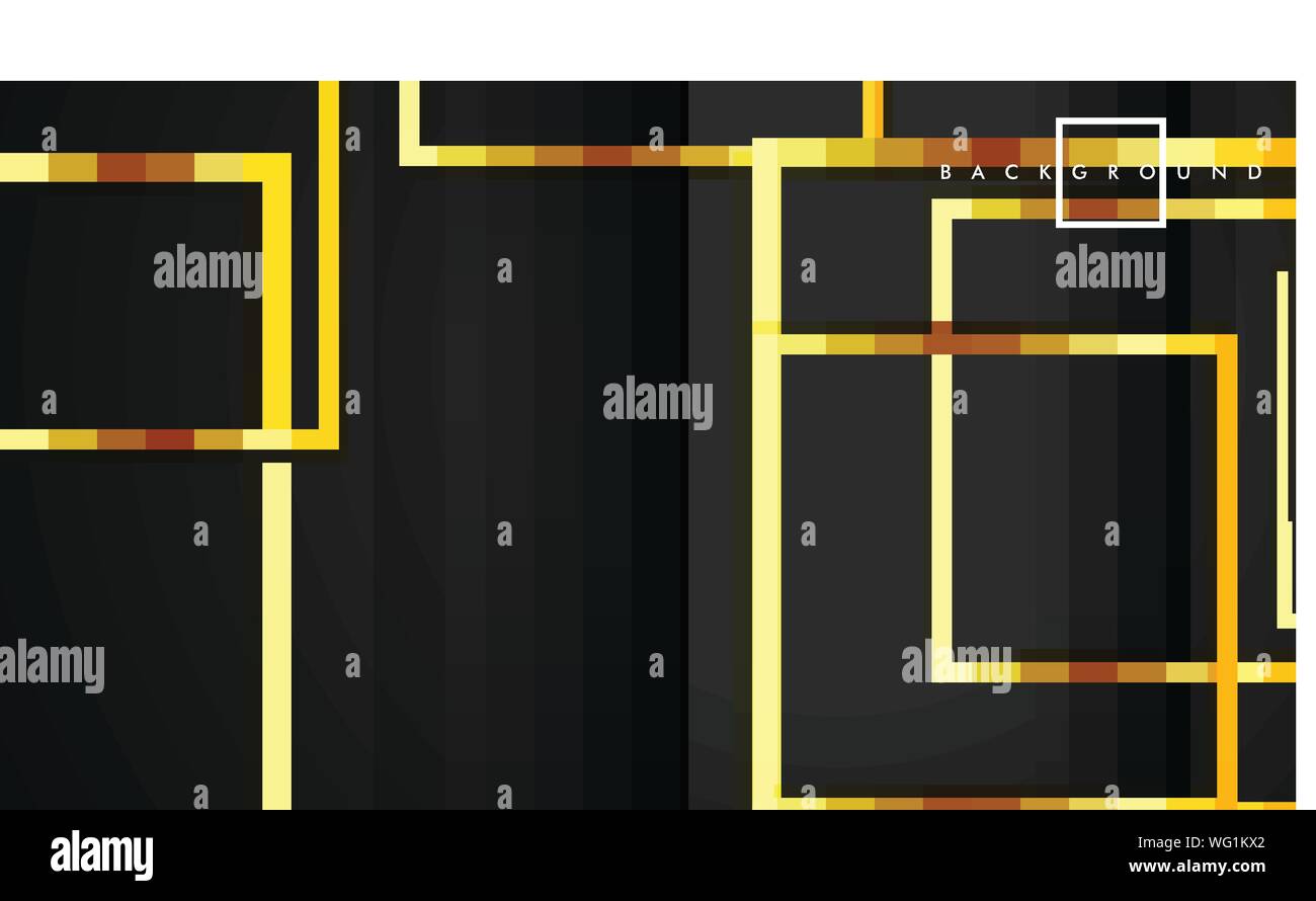 Vector Modern Abstract Squares Backgrounds . with a black and gold ...