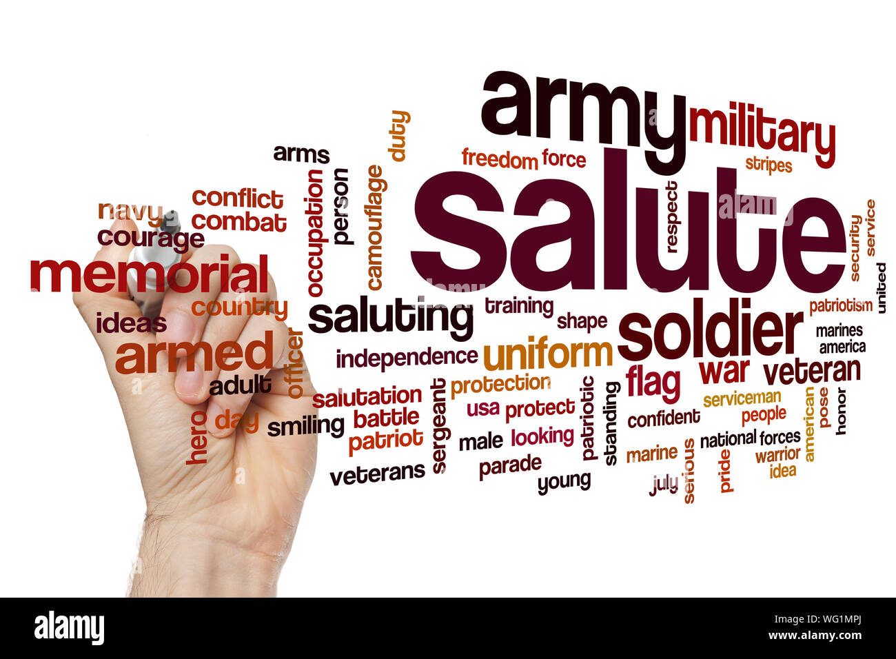 Memorial day salute Cut Out Stock Images & Pictures - Alamy
