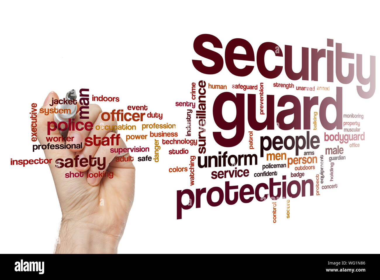 Guard supervision Cut Out Stock Images & Pictures - Alamy