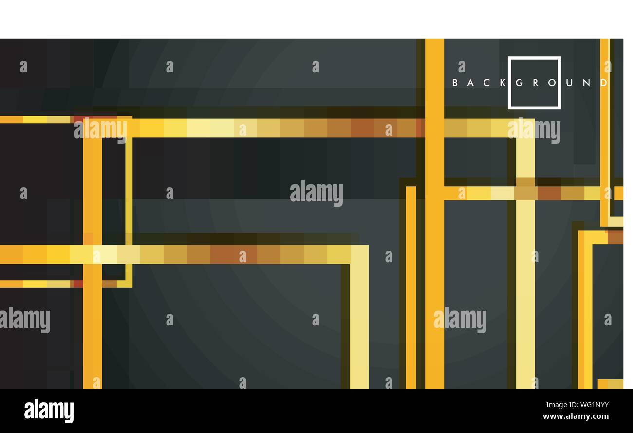 Vector Modern Abstract Squares Backgrounds . with a black and gold ...