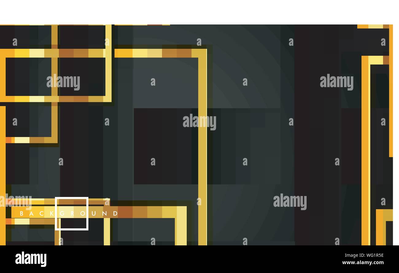 Vector Modern Abstract Squares Backgrounds . with a black and gold ...