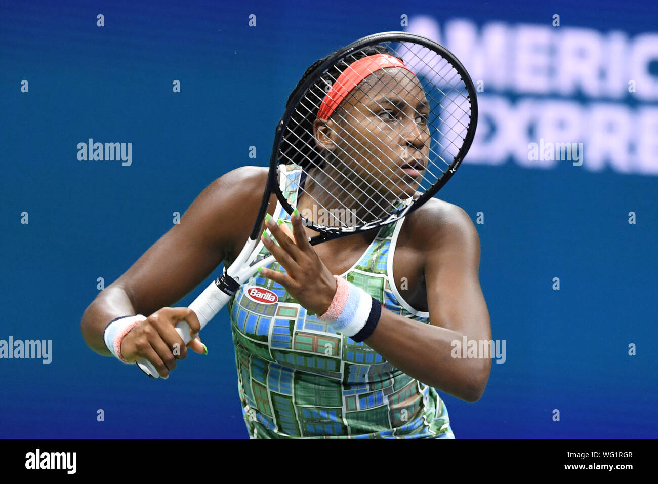 New York, USA. 31st Aug, 2019. Naomi Osaka Vs Coco Gauff on Arthur Ashe ...