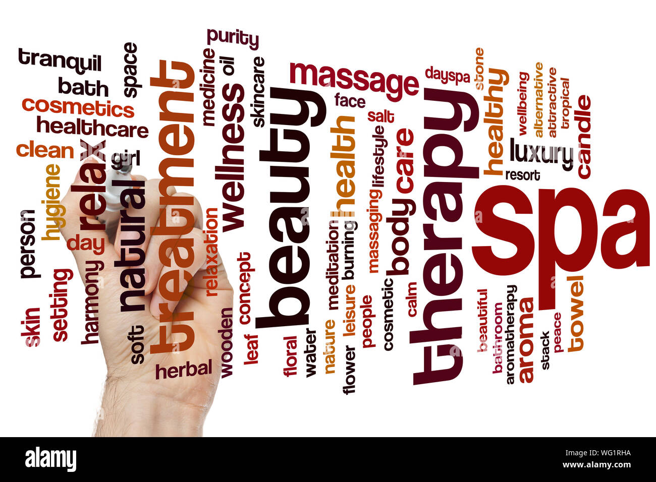 Spa word cloud concept Stock Photo - Alamy