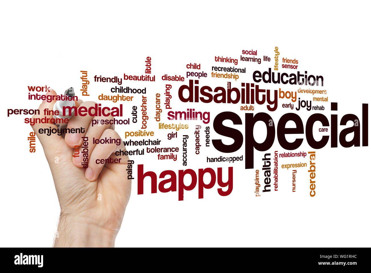Special word cloud concept Stock Photo - Alamy