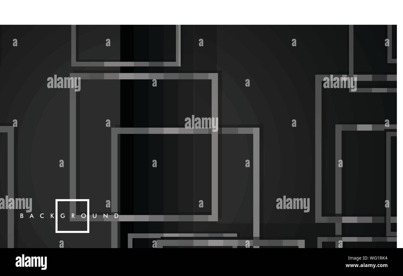 Abstract metal vector background with luxurious shiny grey square Stock ...