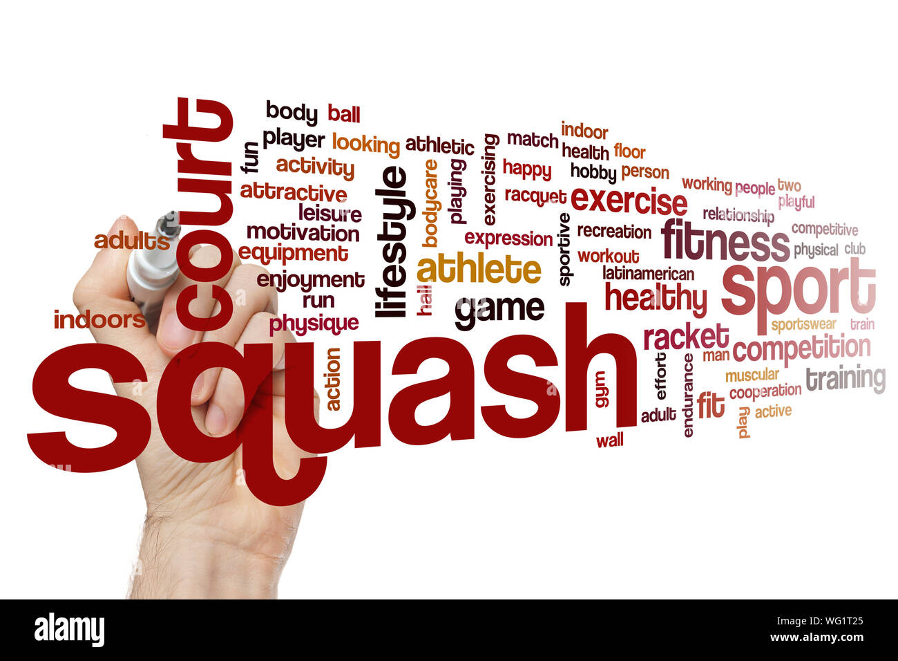 Squash word cloud concept Stock Photo - Alamy