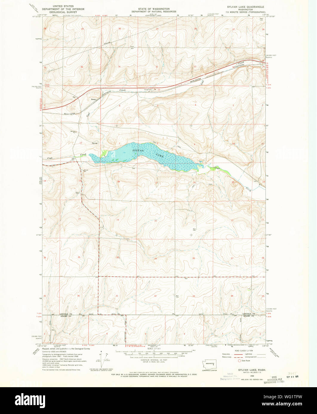 Map of sylvan lake hi-res stock photography and images - Alamy