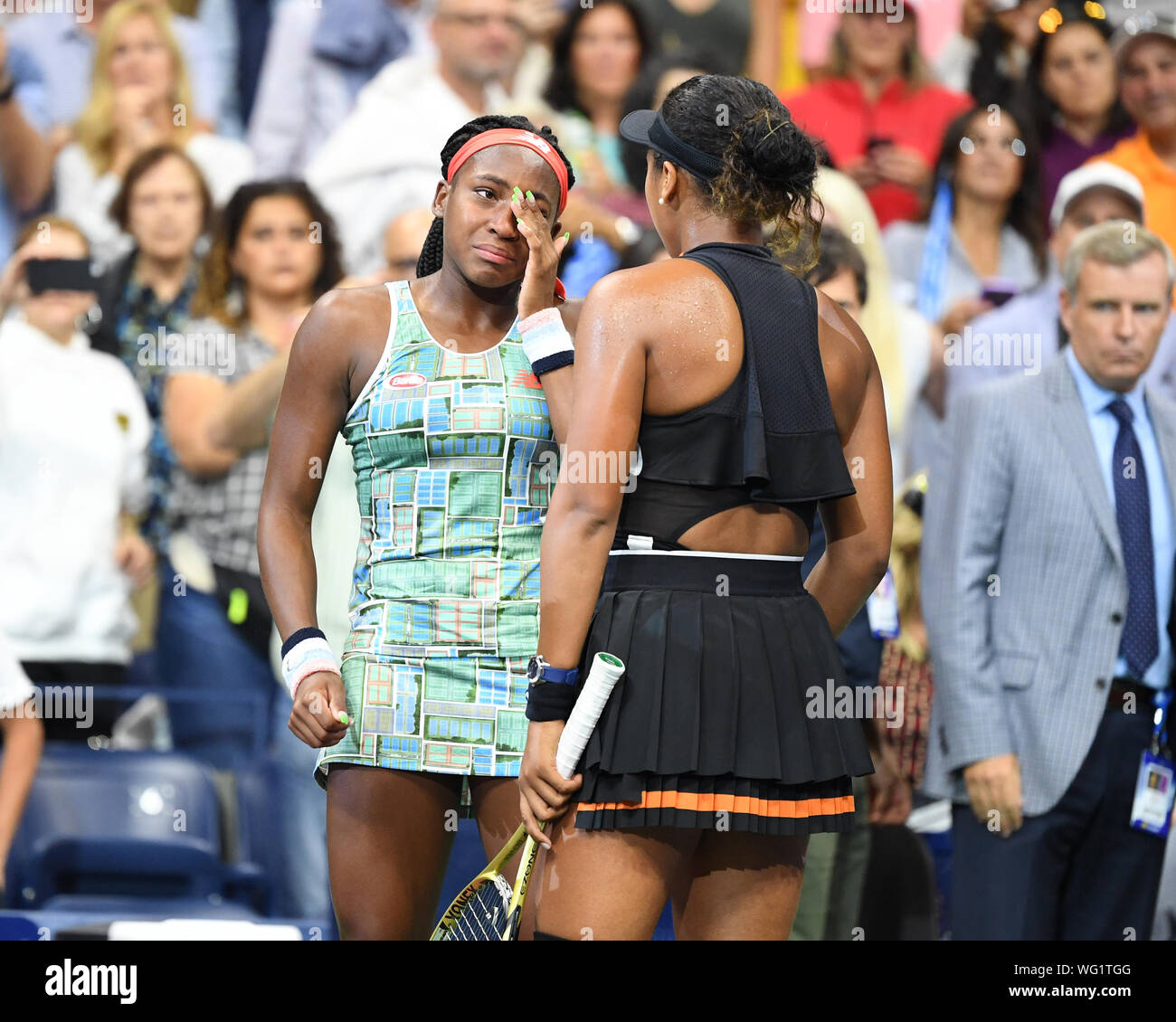 New York, USA. 31st Aug, 2019. Naomi Osaka Vs Coco Gauff on Arthur Ashe ...