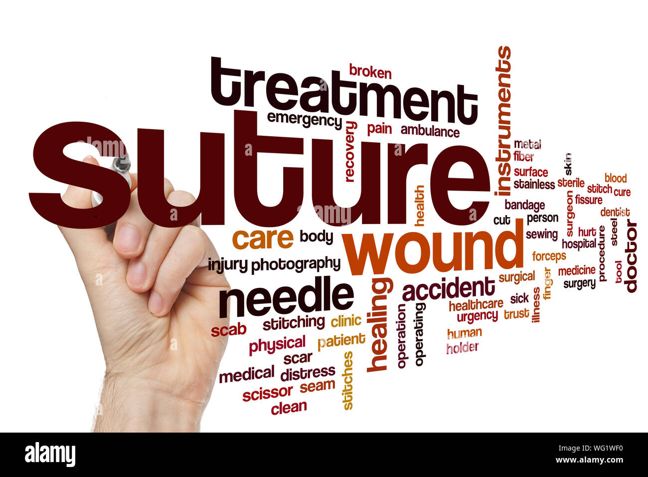Wound suture Cut Out Stock Images & Pictures - Alamy