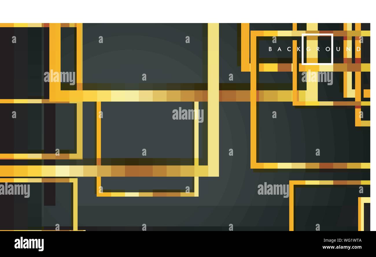 Vector Modern Abstract Squares Backgrounds . with a black and gold ...