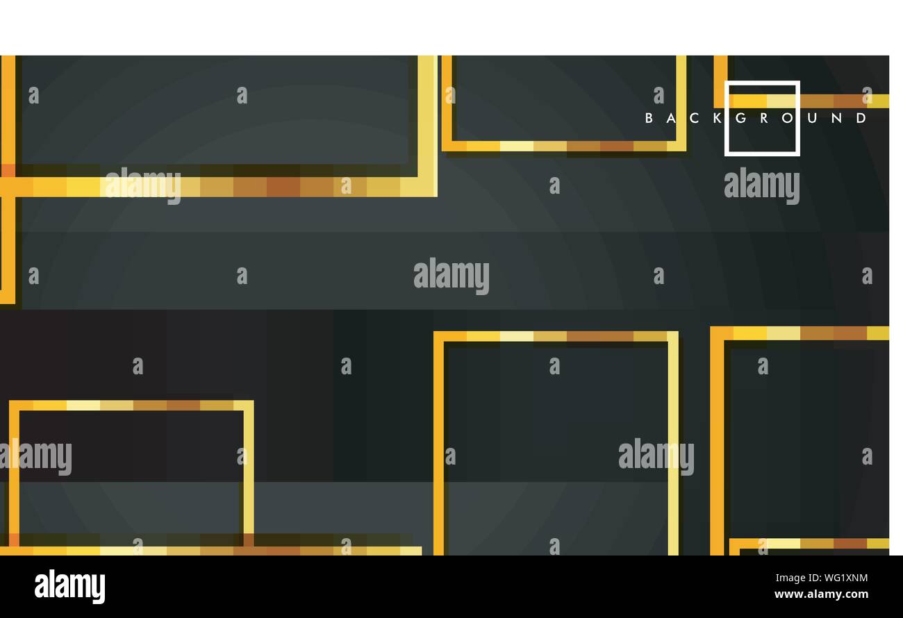 Vector Modern Abstract Squares Backgrounds . with a black and gold ...