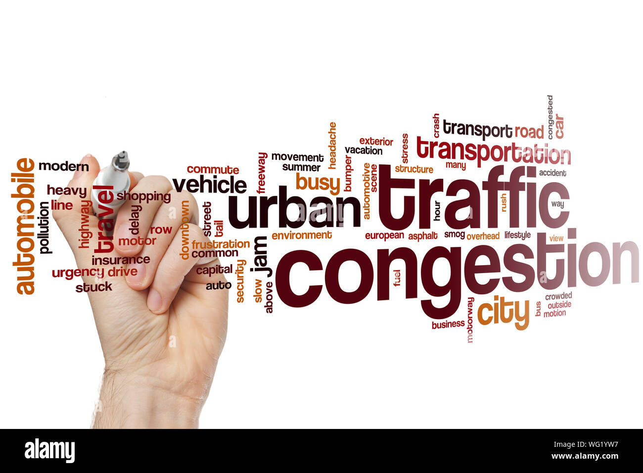 Highway congestion Cut Out Stock Images & Pictures - Alamy