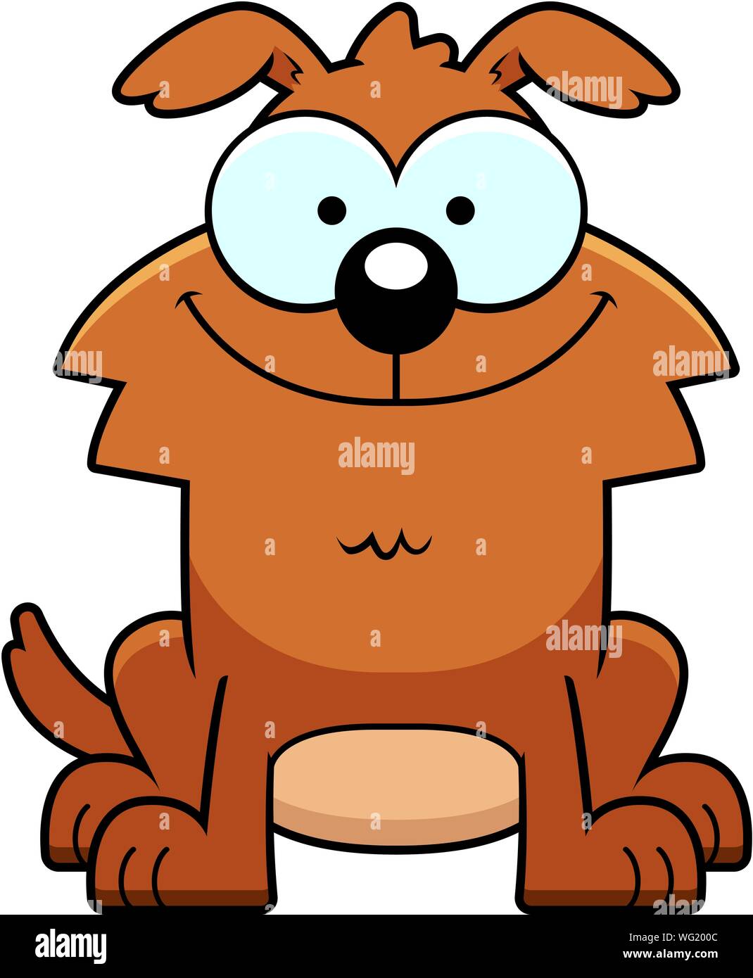 A cartoon illustration of a dog smiling Stock Vector Image & Art - Alamy