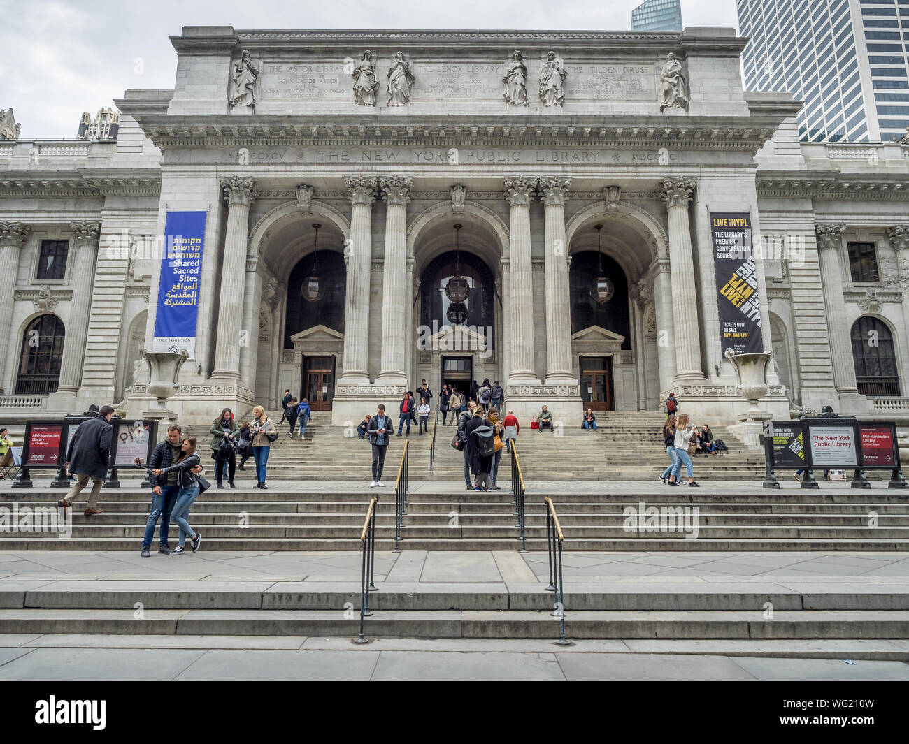 New York, New York - March 30, 2018: The New York Public Library ...