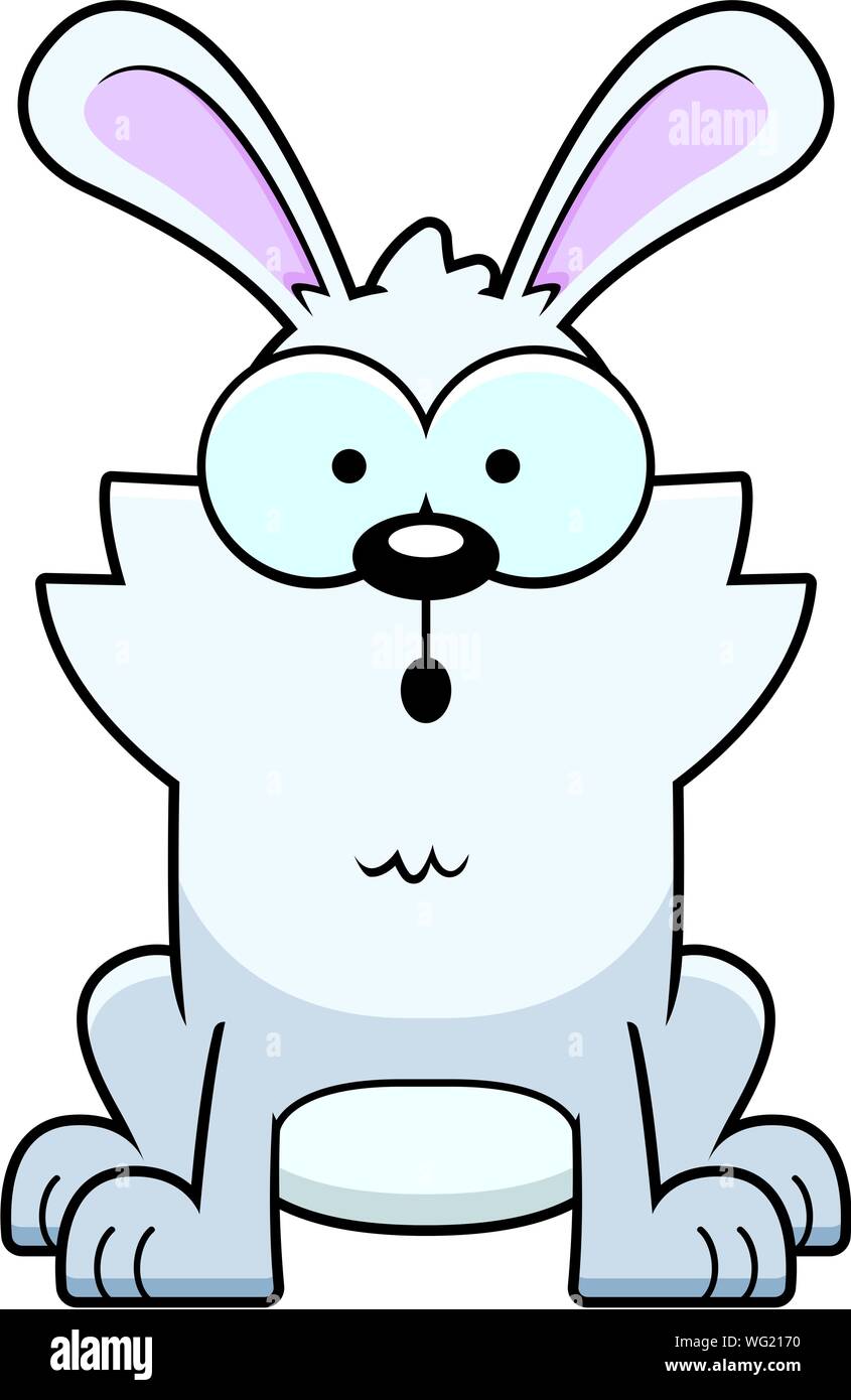 Cartoon scared rabbit Stock Vector Images - Alamy