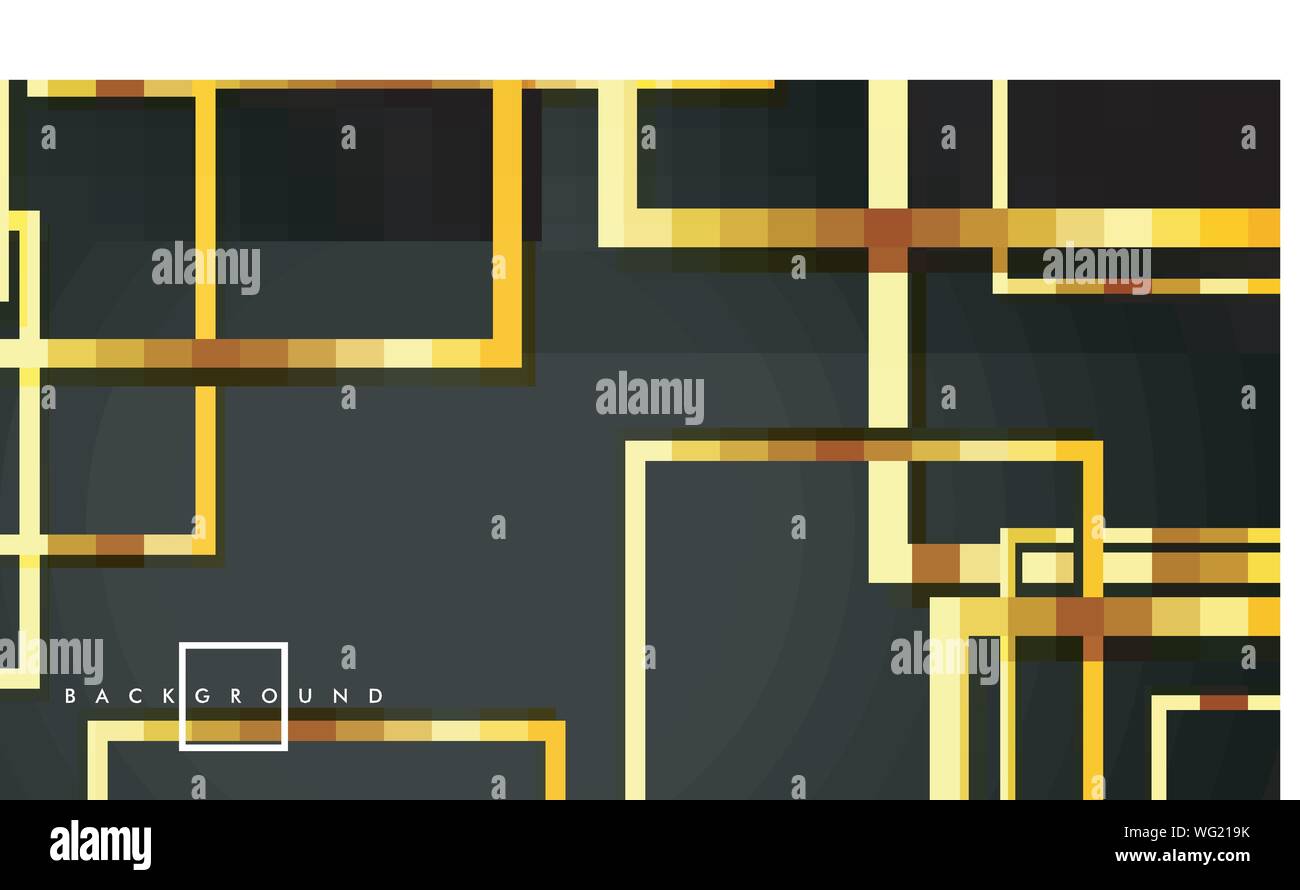 Vector Modern Abstract Squares Backgrounds . with a black and gold ...