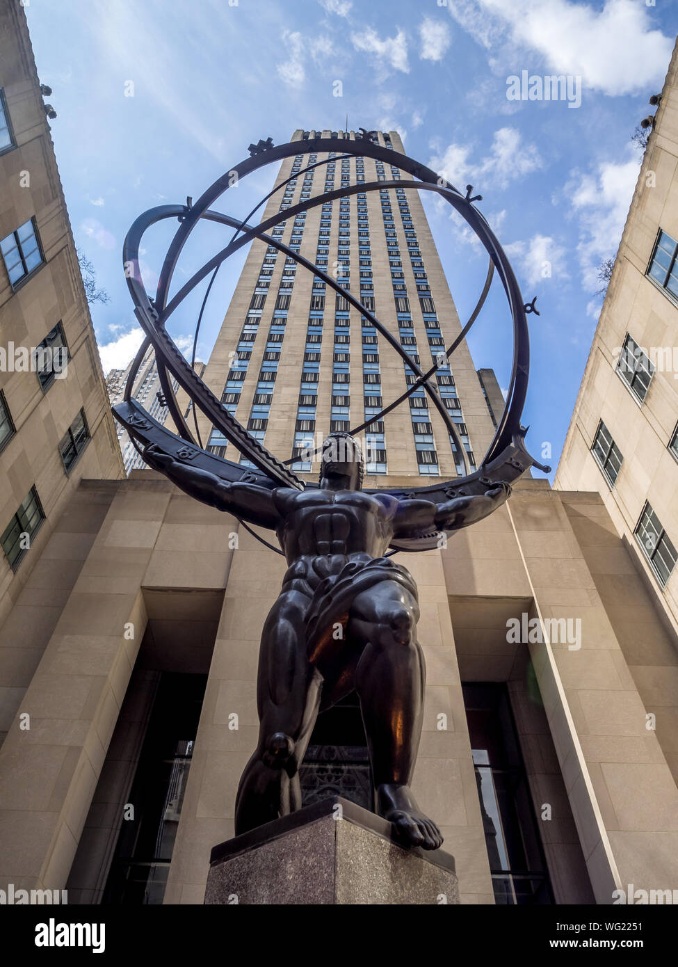 Details of the Rockefeller Center in New York City. The Rockefeller ...