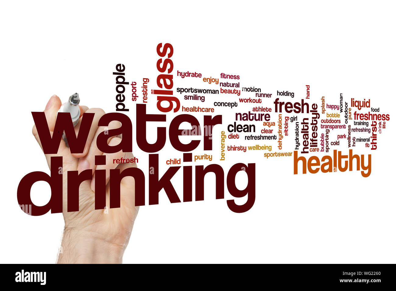 Woman drinking pure water Cut Out Stock Images & Pictures - Alamy