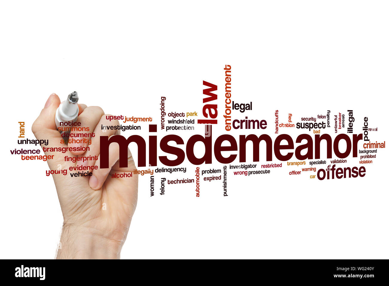 Violence concept word cloud background Cut Out Stock Images & Pictures ...