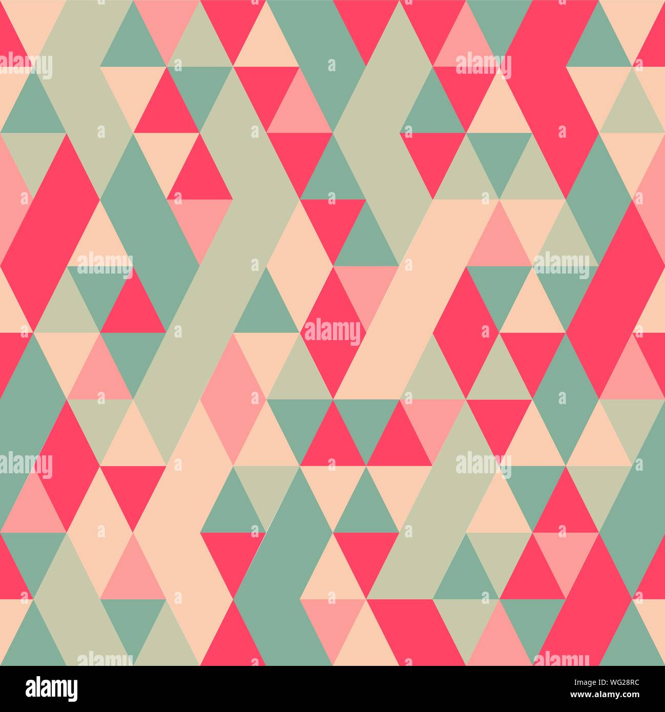 Seamless colorful abstract triangles pattern. Retro background of ...