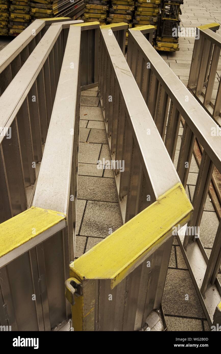 Yellow railing railings hi-res stock photography and images - Alamy