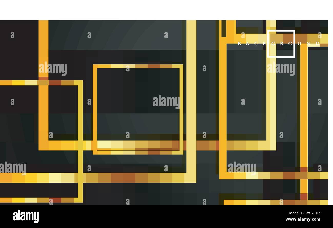Vector Modern Abstract Squares Backgrounds . with a black and gold ...