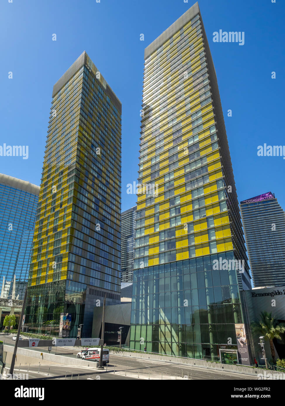 The Veer Towers at CityCenter in Las Vegas. They are twin 37-story ...