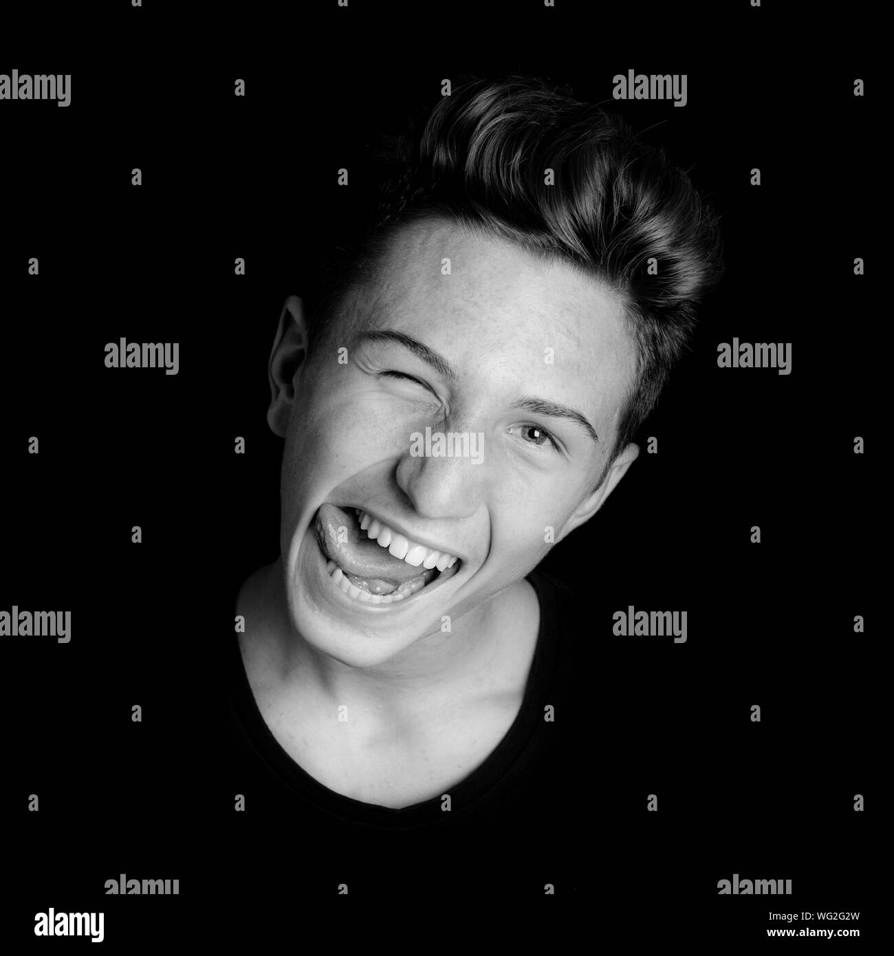 Boy happy face hi-res stock photography and images - Alamy