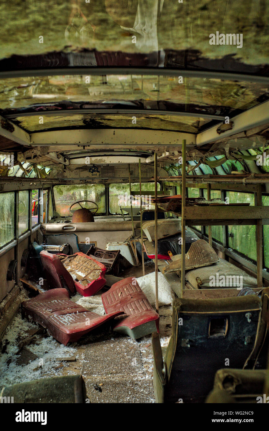 Interior abandoned car scrap hi-res stock photography and images - Alamy