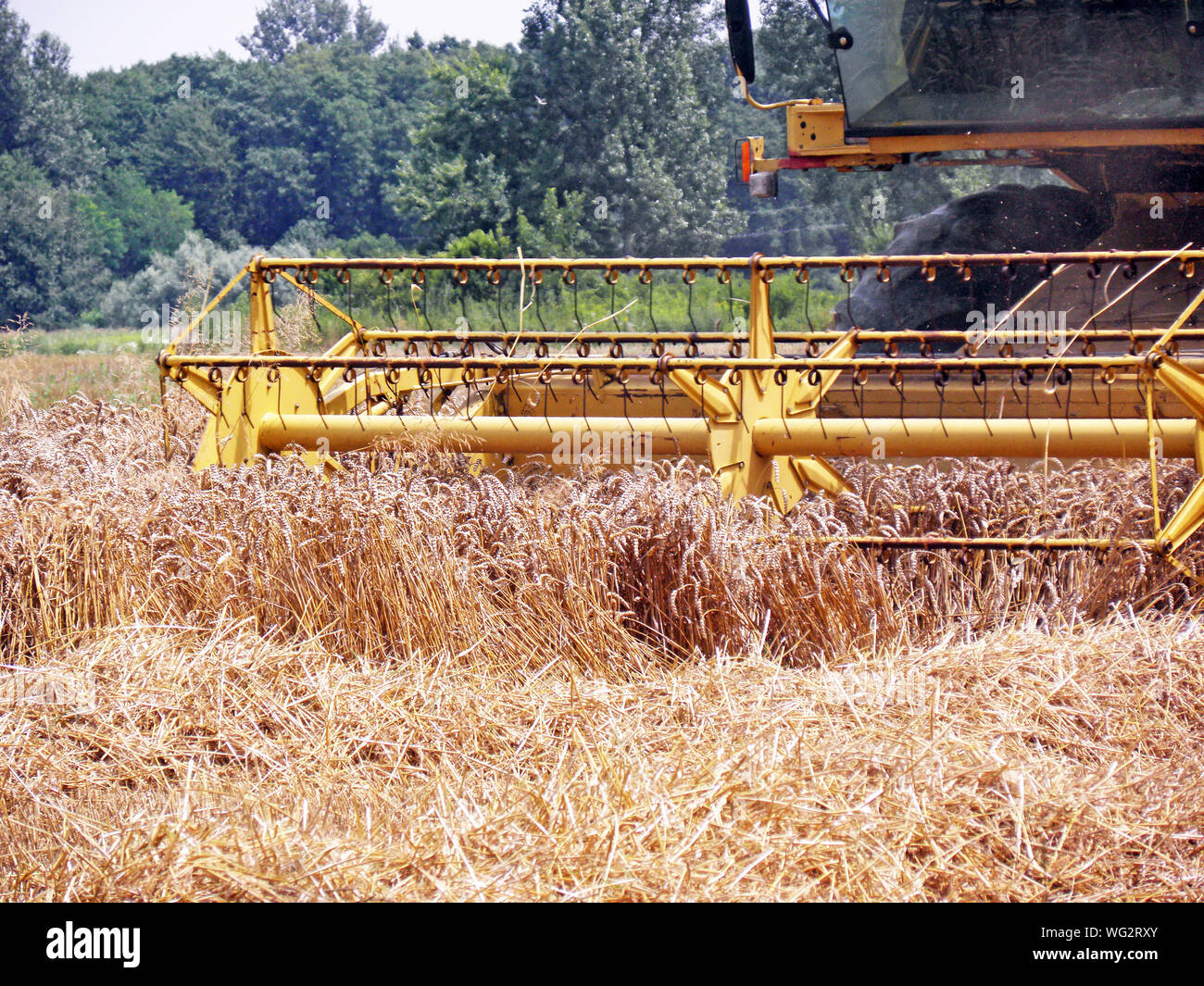 Combine harvester close up hi-res stock photography and images - Alamy