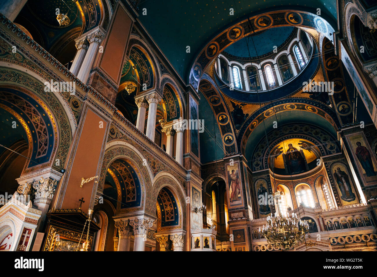 Interior of athens cathedral hi-res stock photography and images - Alamy