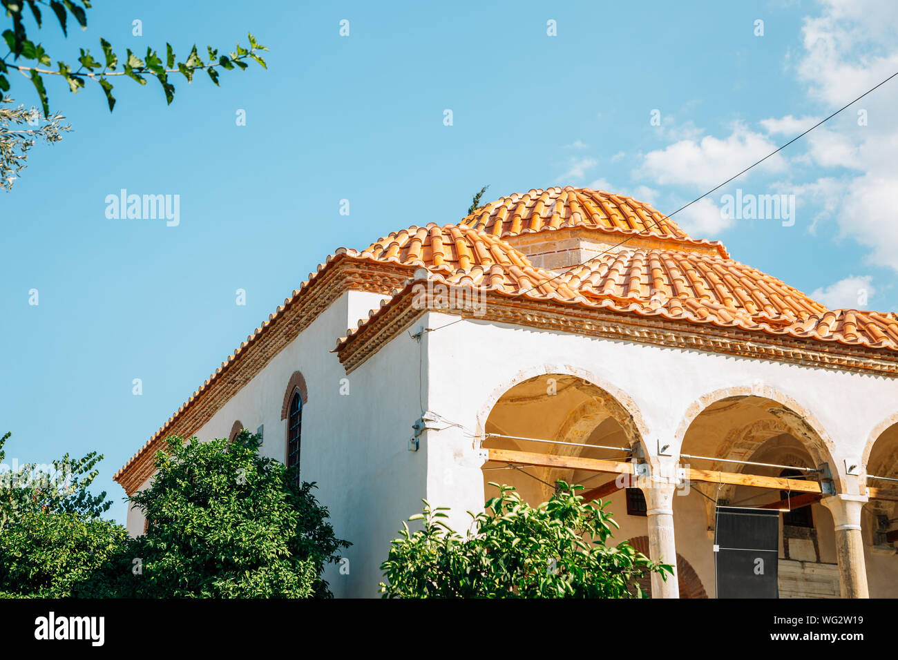 Roman agora Fethiye Mosque Museum ancient ruins in Athens, Greece Stock ...
