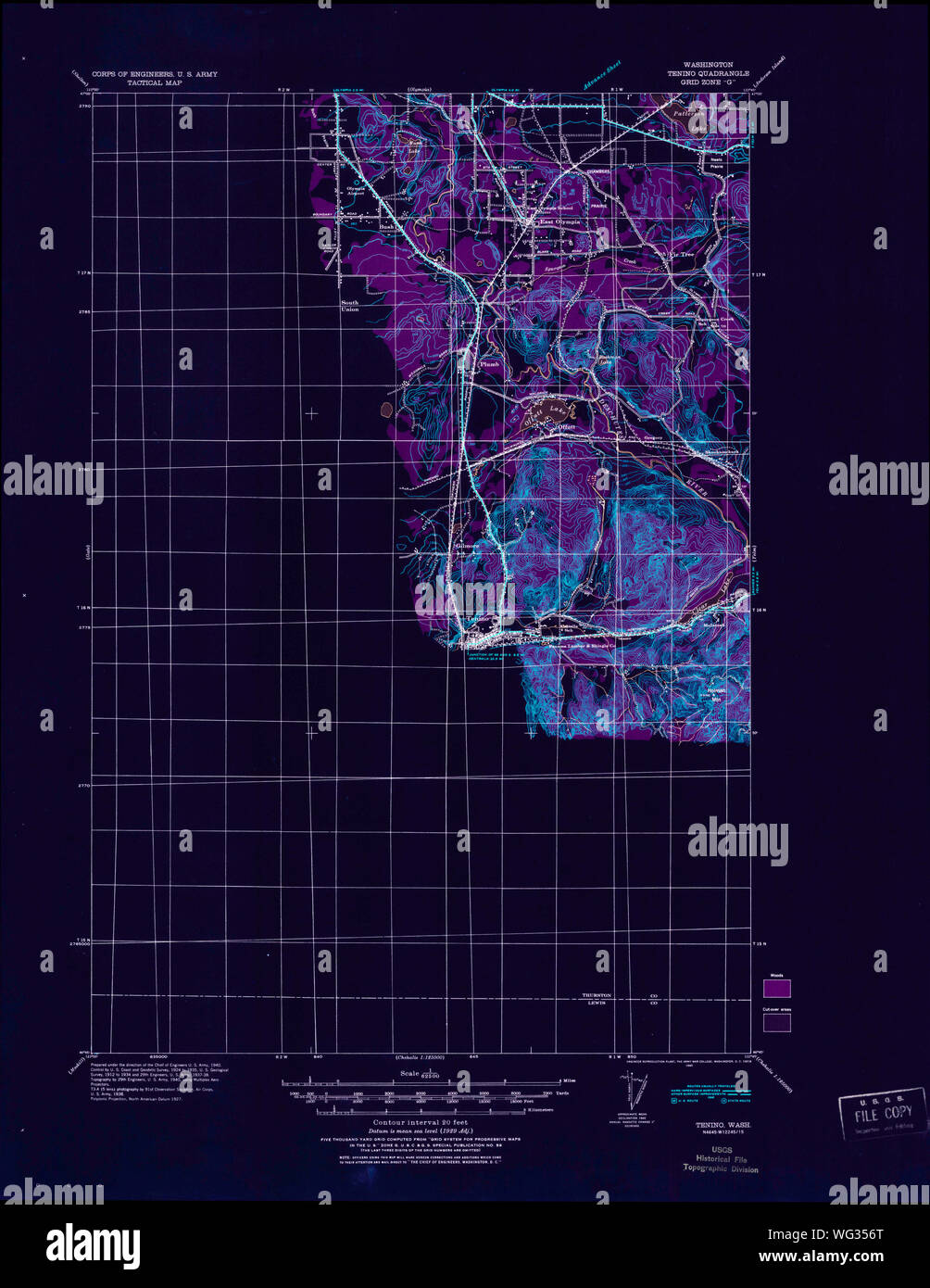Map of tenino hi-res stock photography and images - Alamy