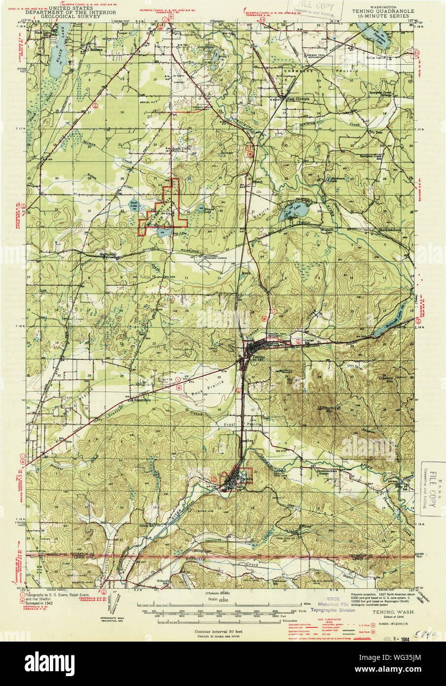 Map of tenino hi-res stock photography and images - Alamy
