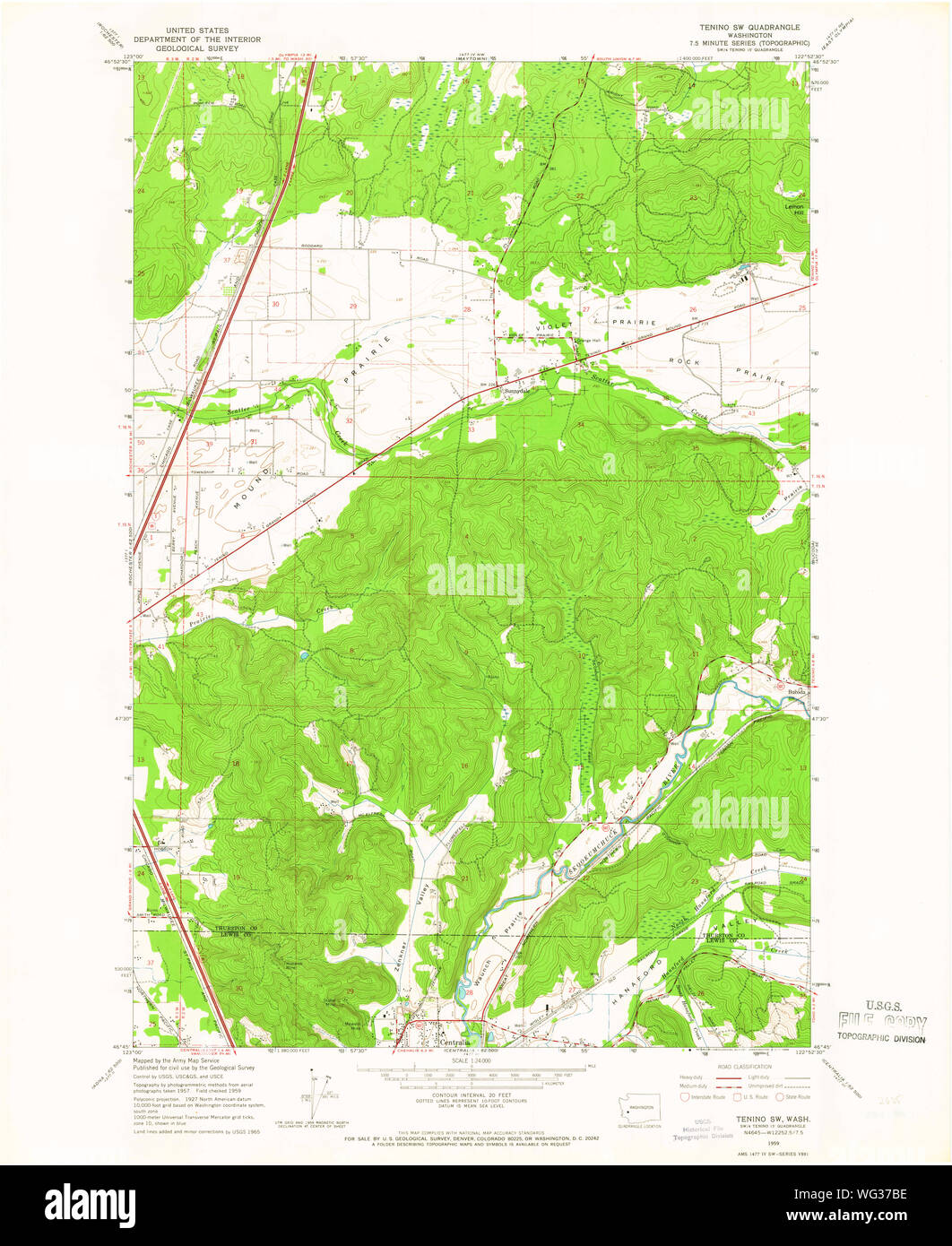 Map of tenino hi-res stock photography and images - Alamy