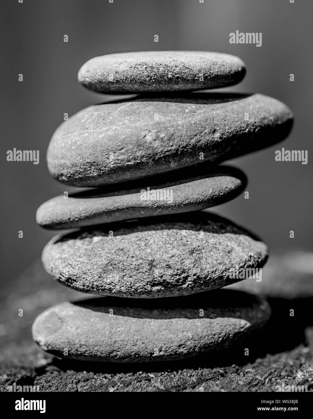 Balance pebbles Black and White Stock Photos & Images - Alamy