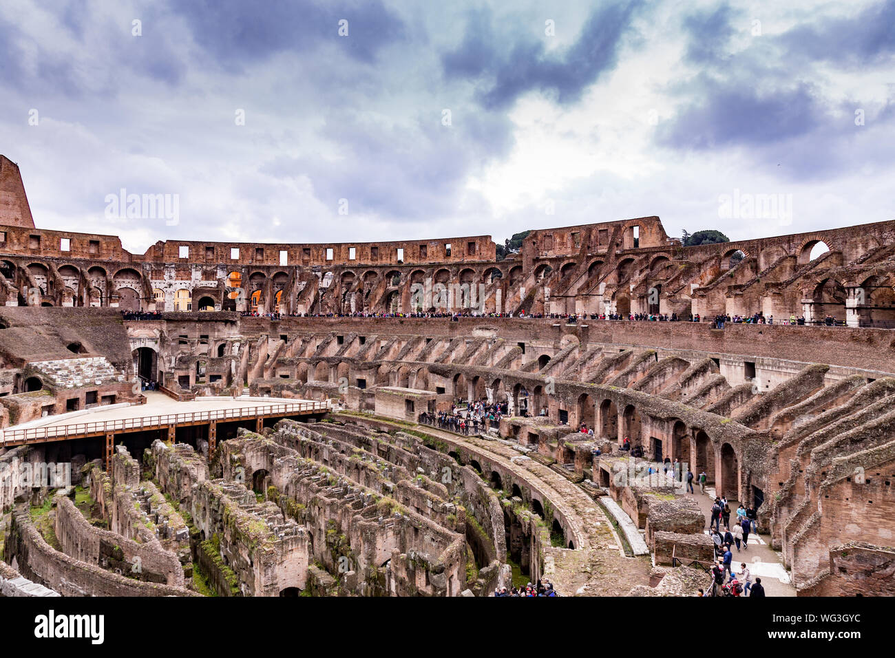 Coliseum cloudy sky amphitheater hi-res stock photography and images ...